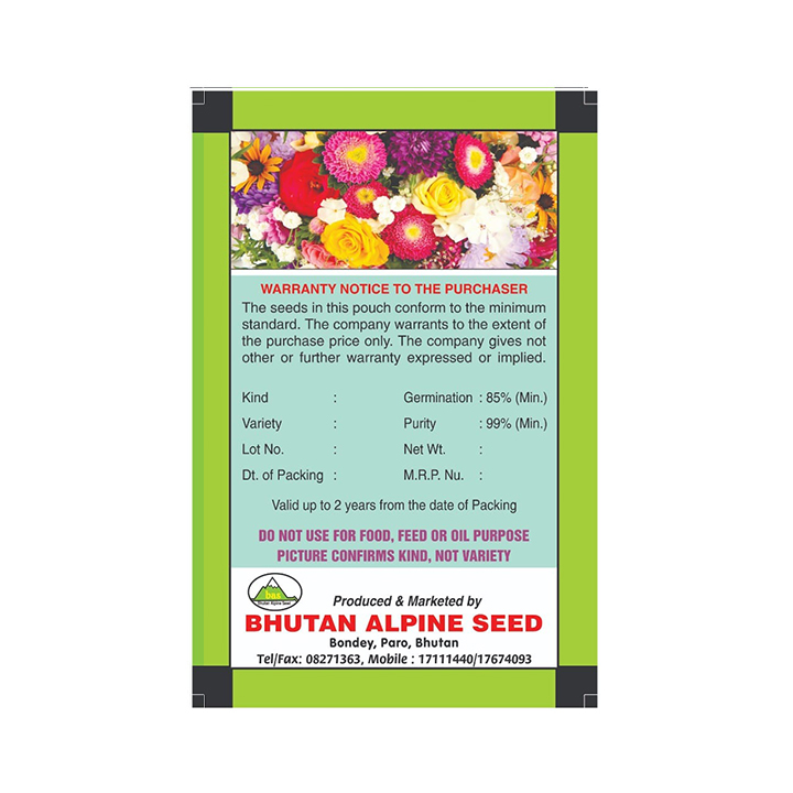 Bhutan Alpine Seed - African Marigold | Azha Pasa | Azha Pasa